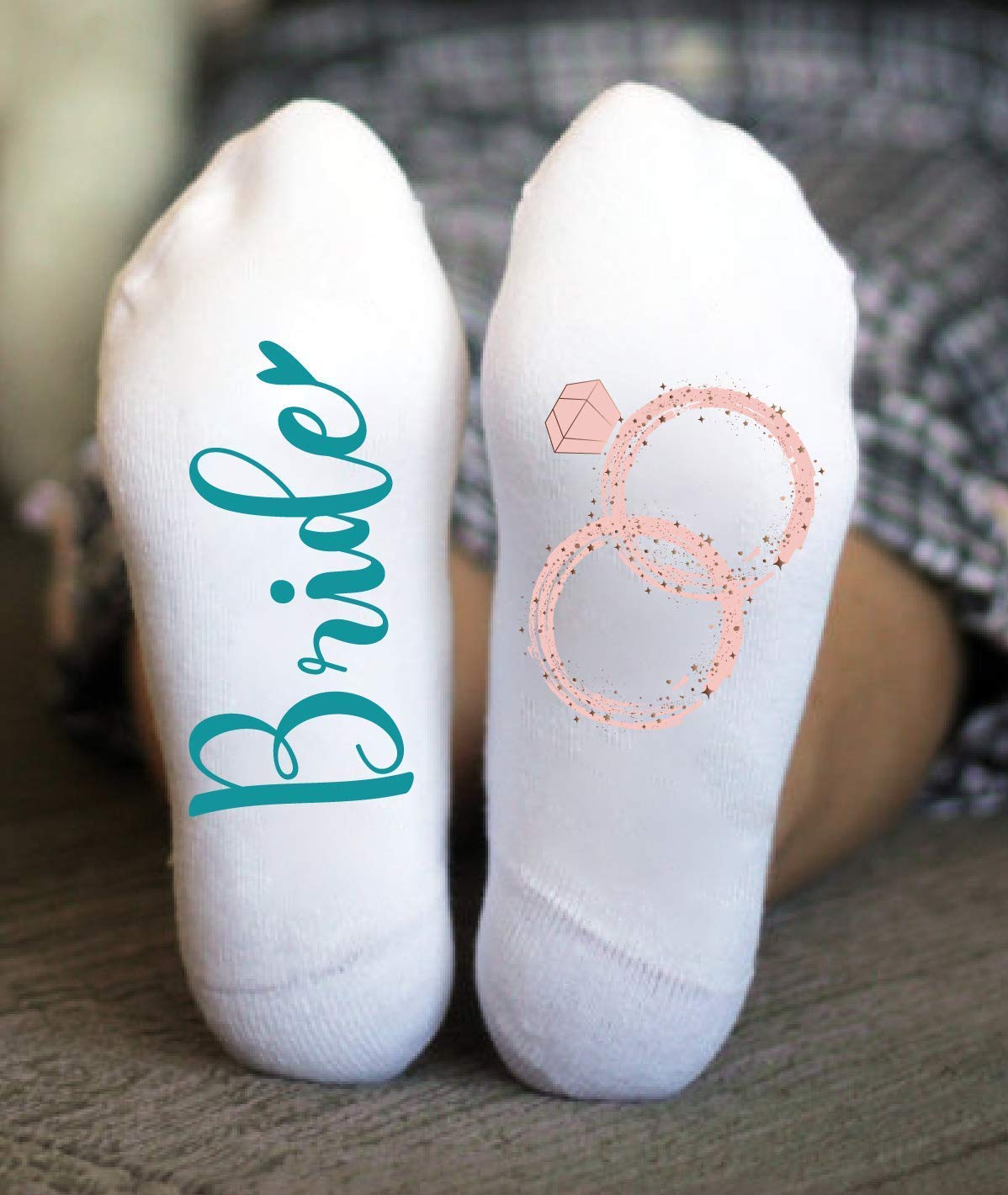 Amazon.com: Bride Socks Bridesmaid Squad Women's Wedding Gift For Her ...