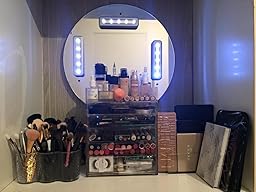 Beautify 6 Tier Clear Acrylic Cosmetic Makeup Cube Organiser With 5 ...