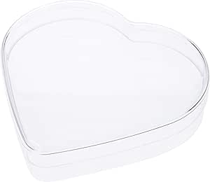 Amazon.com: Pioneer Plastics Clear Heart Shaped Plastic Container, 6" W ...