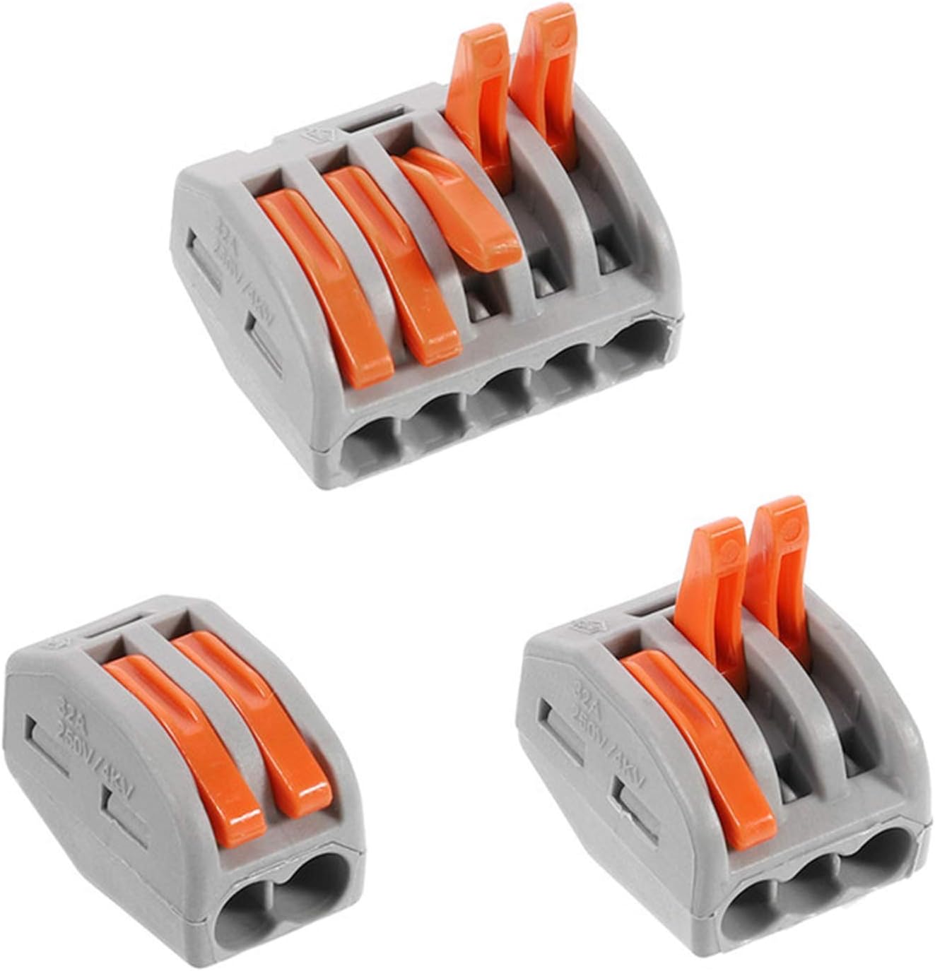 Thursday April Electrical Connector Blocks, 60 Pack Compact Wire ...