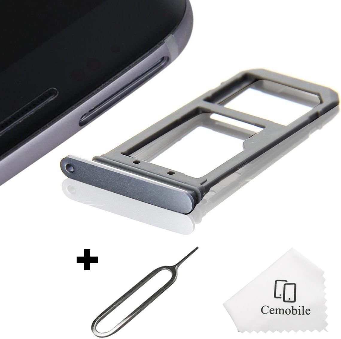 Cemobile SIM Card Tray Slot Holder Replacement for Samsung Galaxy S7 ...