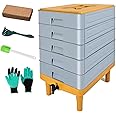 Amazon.com : TOP XIAN 5-Tray Worm Composter,100L Worm Compost Bin for ...