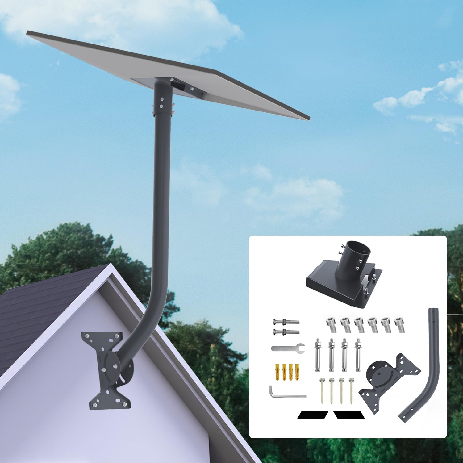 Starlink Gen3 Mounting Kit, Adjustable Starlink Bracket Set Elbow Pipe ...