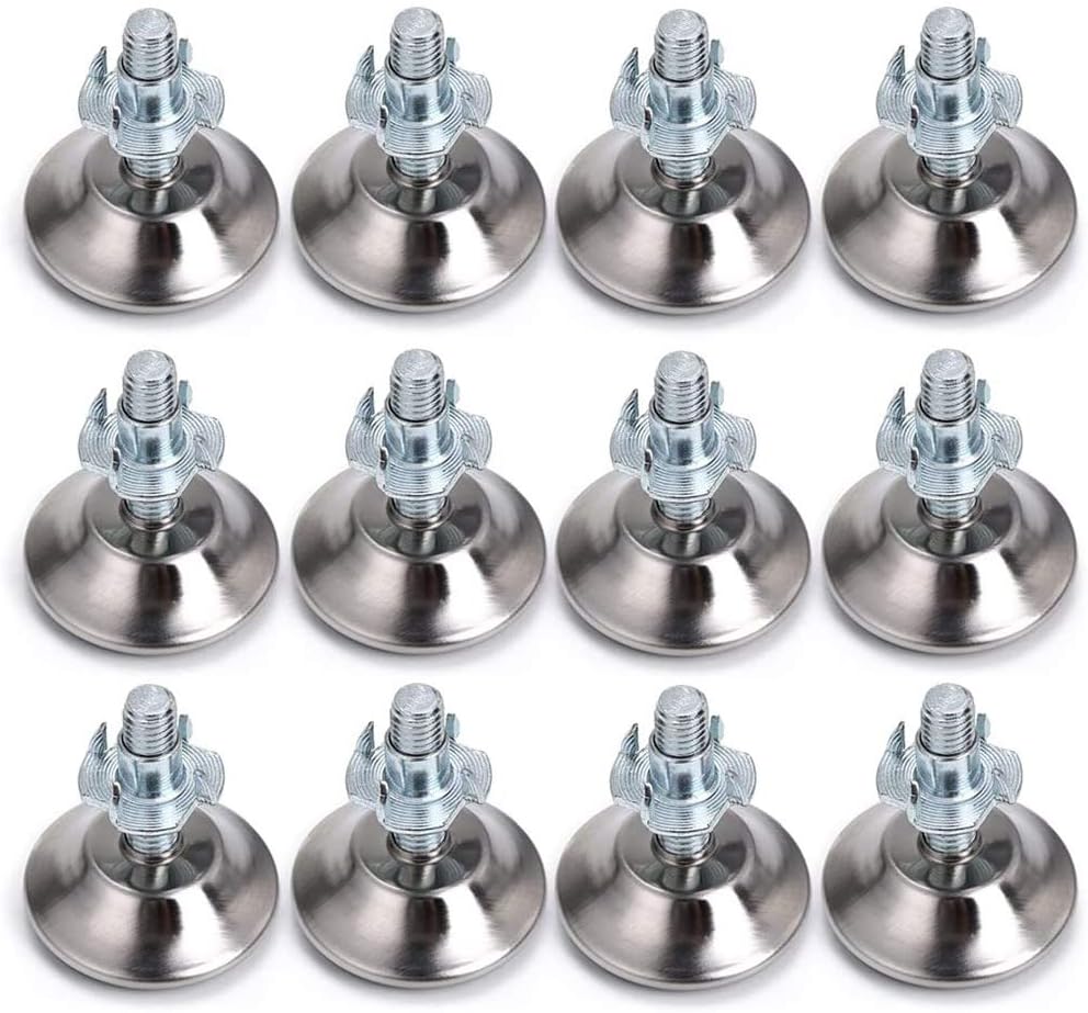 Bestgle 20 Pack Furniture Levelers, Medium Duty External Thread M8 ...