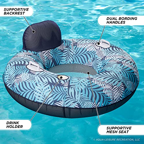 Aqua Leisure Oversized Supreme Lake Tube Float – Blue/White Fern ...