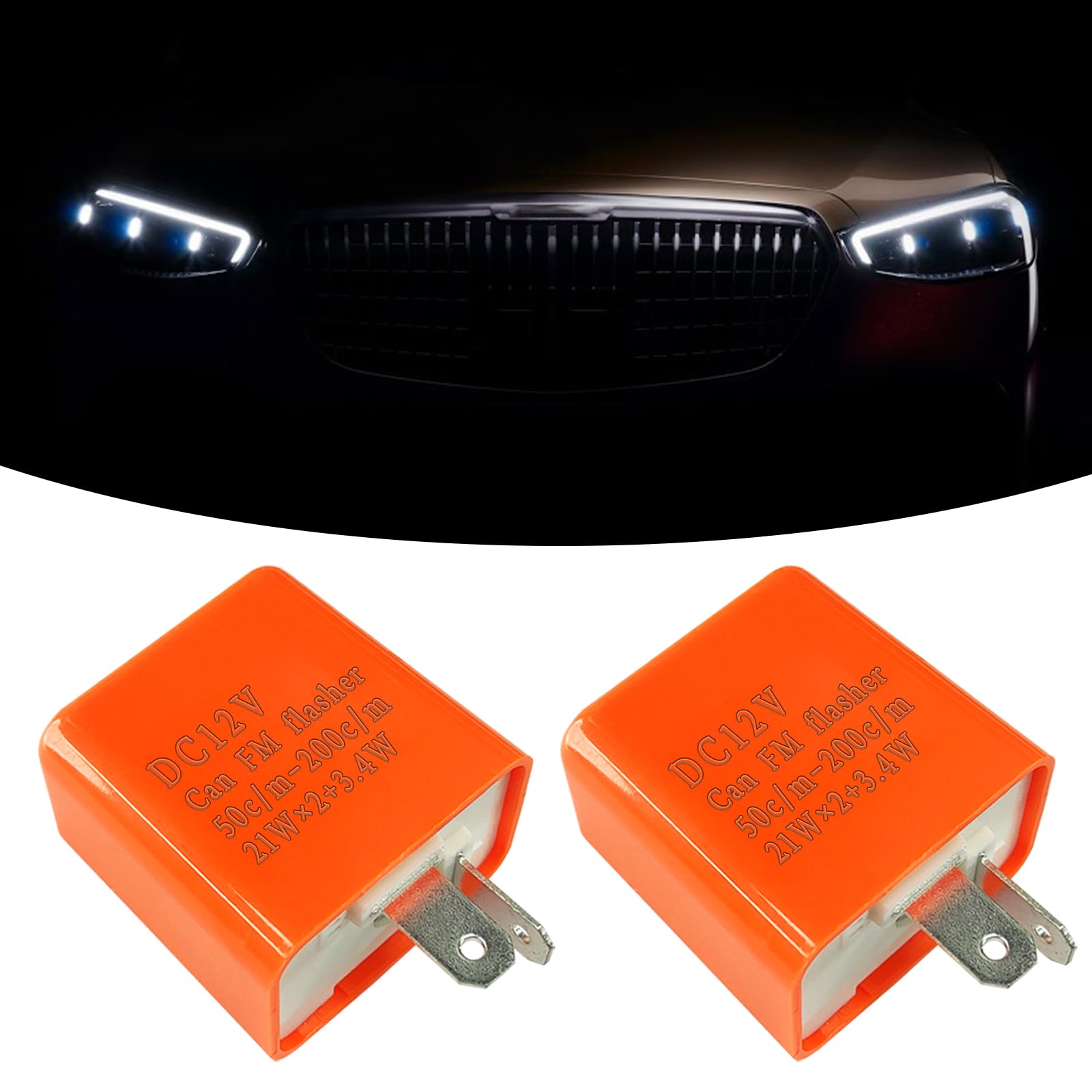 Mua 2 PCS Car LED Flasher Relay, Motorcycle Parts 12V 2 Pin Speed ...