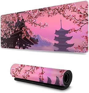 Amazon.com : Japanese Sakura Flower Gaming Mouse Pad XL, Extended Large ...