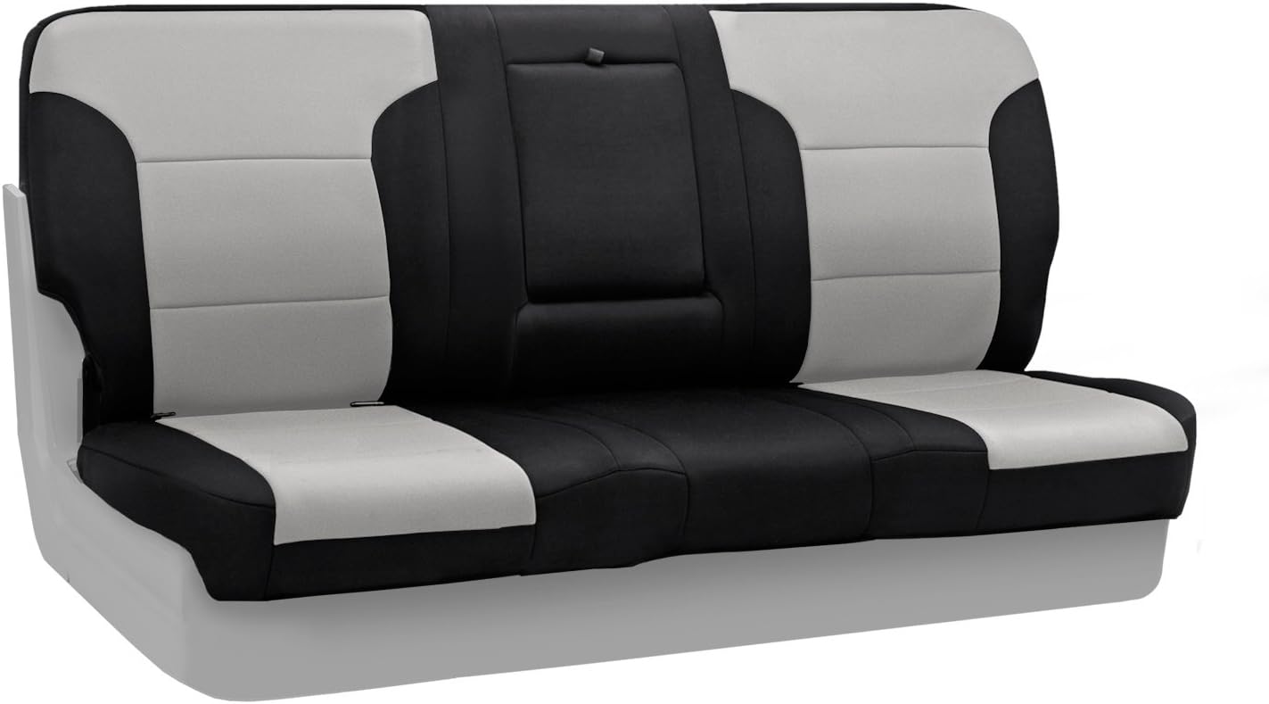Amazon.com: Coverking Custom Fit Rear Solid Bench Seat Cover for Select ...