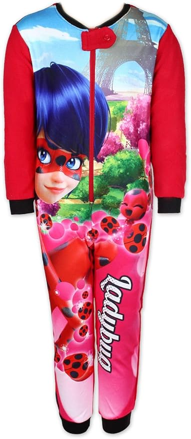MIRACULOUS LADYBUG - Pijama de una Pieza - para niña Rojo Rosso 10 años ...