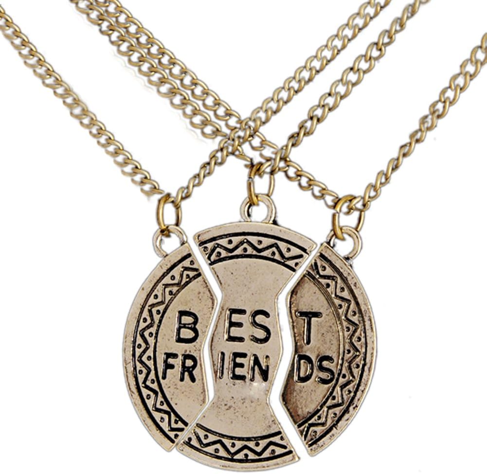 Amazon.com: O.RIYA Best Friend Necklaces 3 Piece for Teens Girls Prime ...