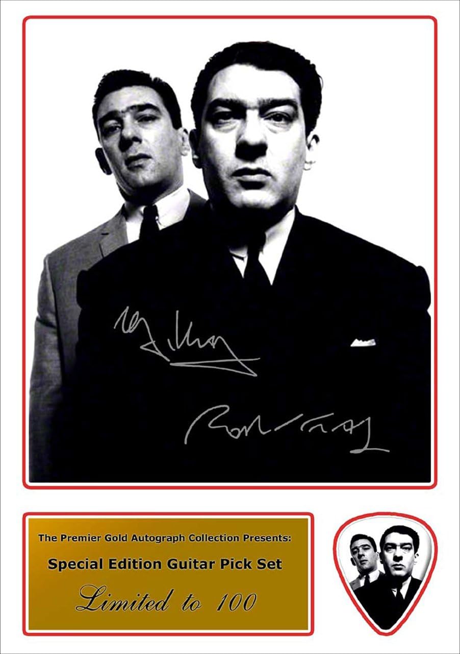 Krays Signed Photo and Matching Guitar Pick (Autograph & Plectrum Set ...