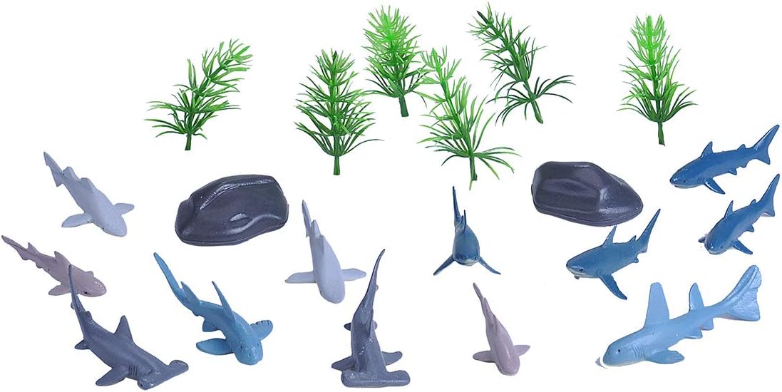 Amazon.com: Wild Republic Shark Bucket, Toy Figures, Kids Gifts, Ocean ...