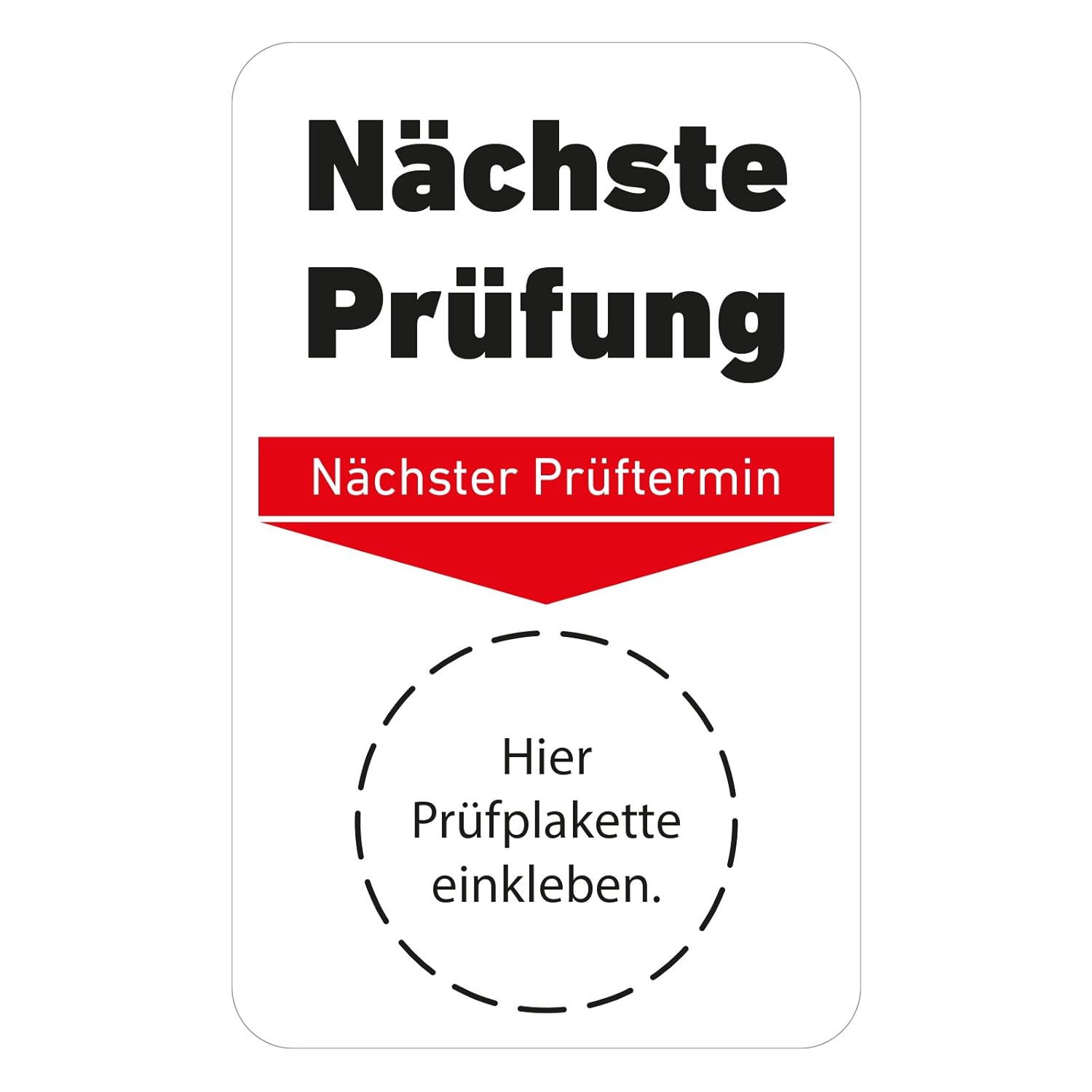 Basic plaques for test badges”next exam”, 100 – BigaMart