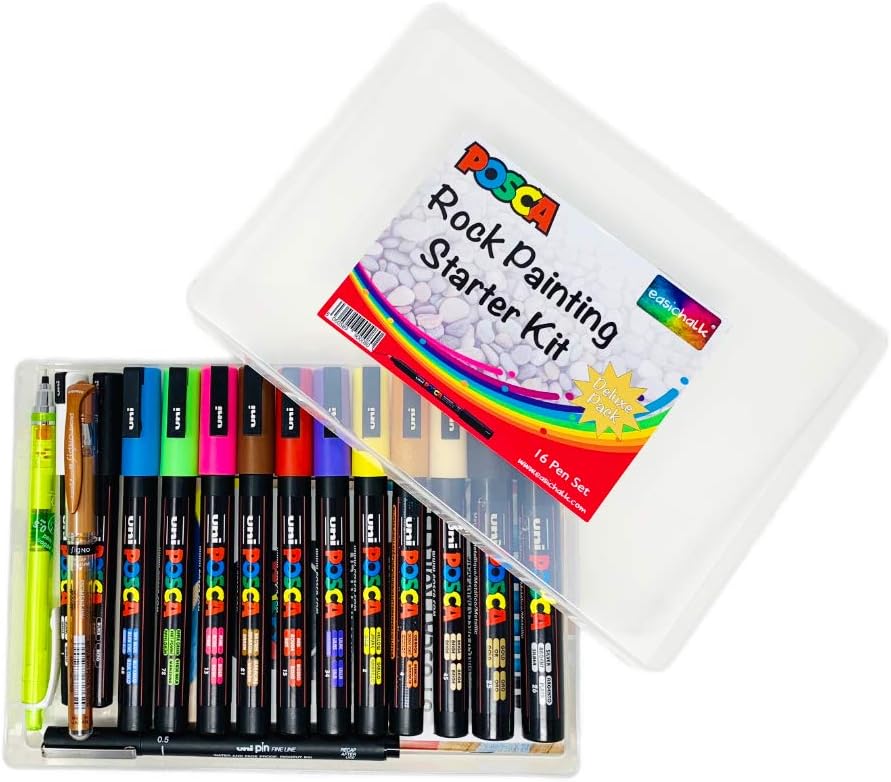 Deluxe Posca Rock Painting Starter Kit – BigaMart