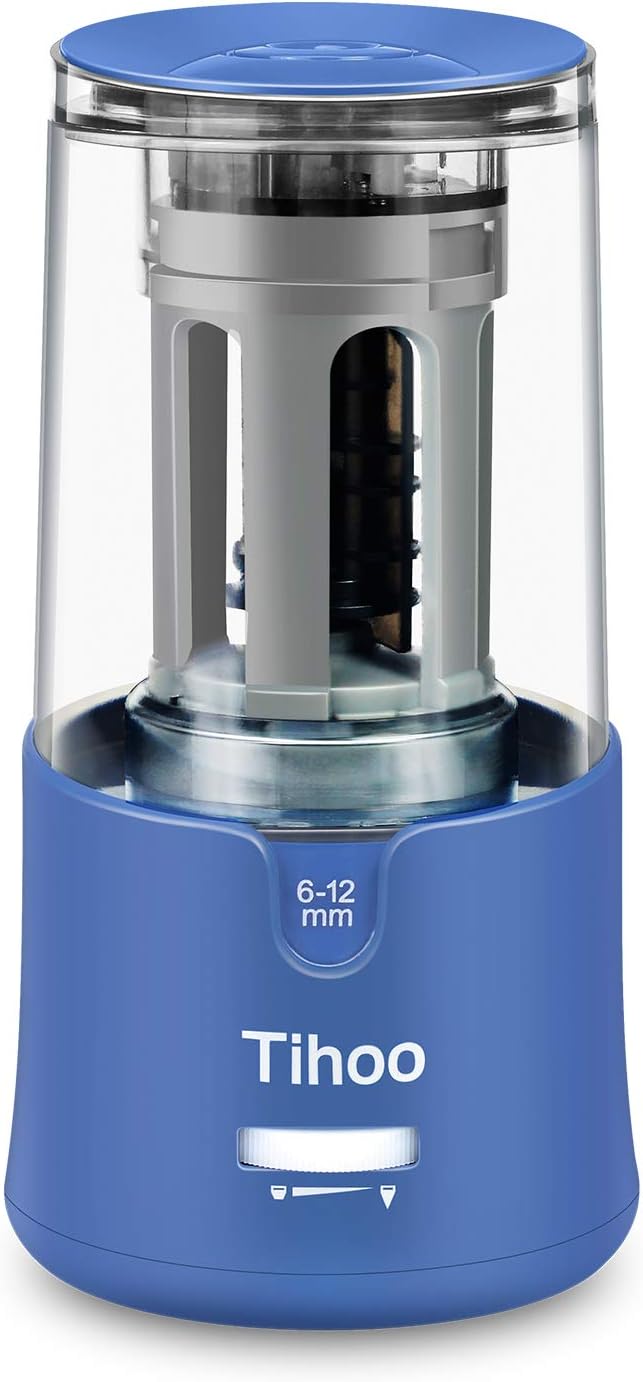 Tihoo Electric Pencil Sharpener for Kids, Portable Electric Sharpener ...