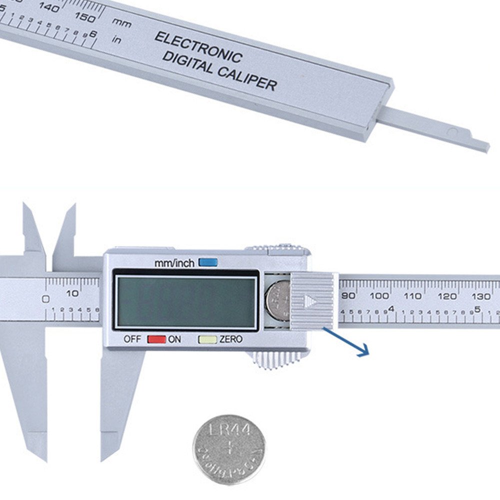 6 inch Stainless Steel Electronic Vernier Calipers Digital Caliper ...