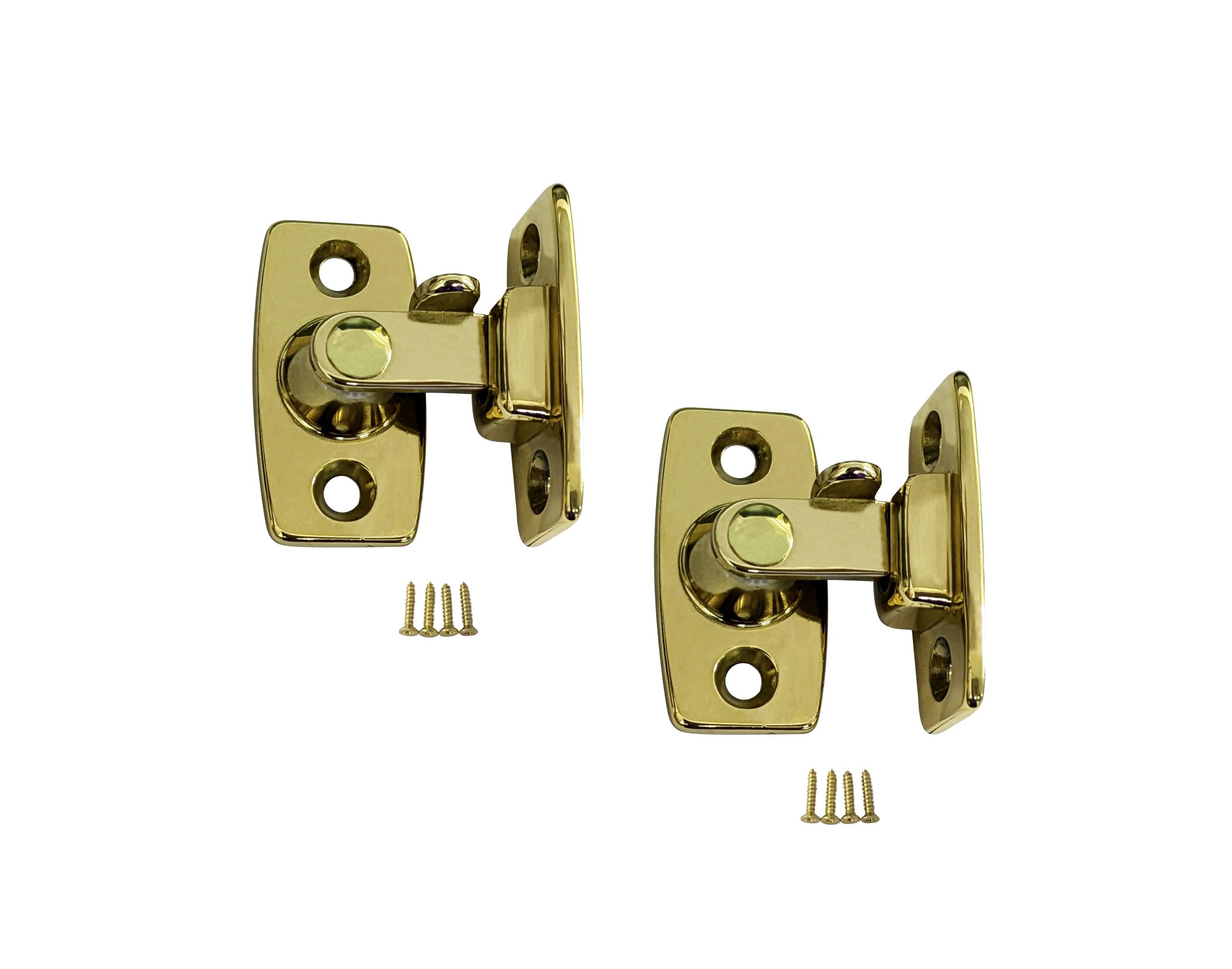 QCAA Heavy Forged Solid Brass Door Latch, 90 Degree Right Angle Door ...