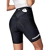 Amazon.com: BALEAF Padded Bike Shorts Women 6'' Lycra Cycling Shorts 4D Gel Padding Biking Biker ...