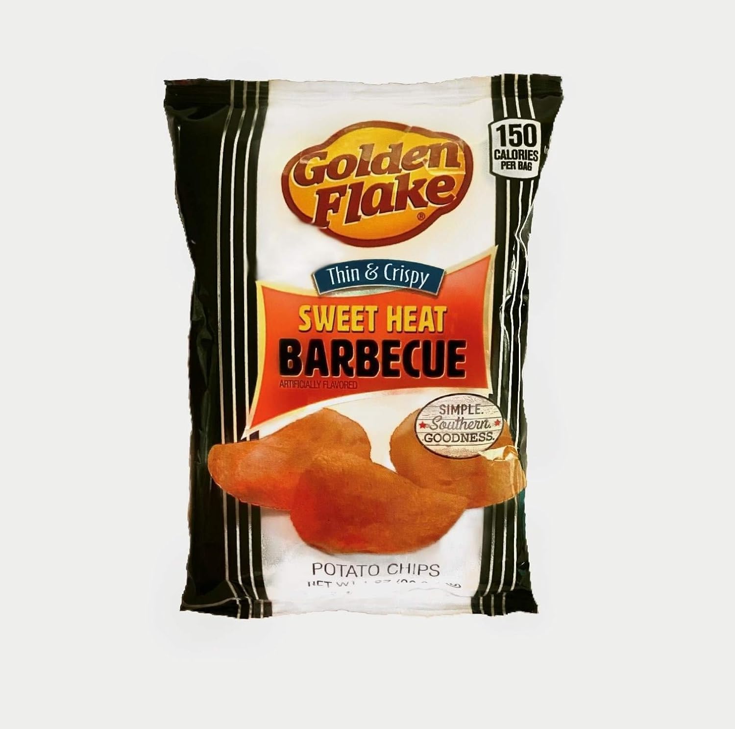 Amazon.com: Golden Flake Sweet Heat BBQ potato chip (4pack 1.75oz)