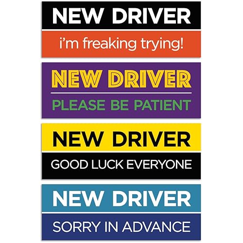 Rio Salto New Driver Magnet for Car Reflective Please Be Patient New ...