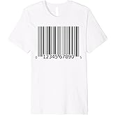 Amazon.com: Barcode T-Shirt Consumerism Anti Consumer Bar-code Shirt T ...