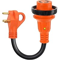 RV Electrical Converter Plug Locking Power Cord Twist Adapter Camper ...