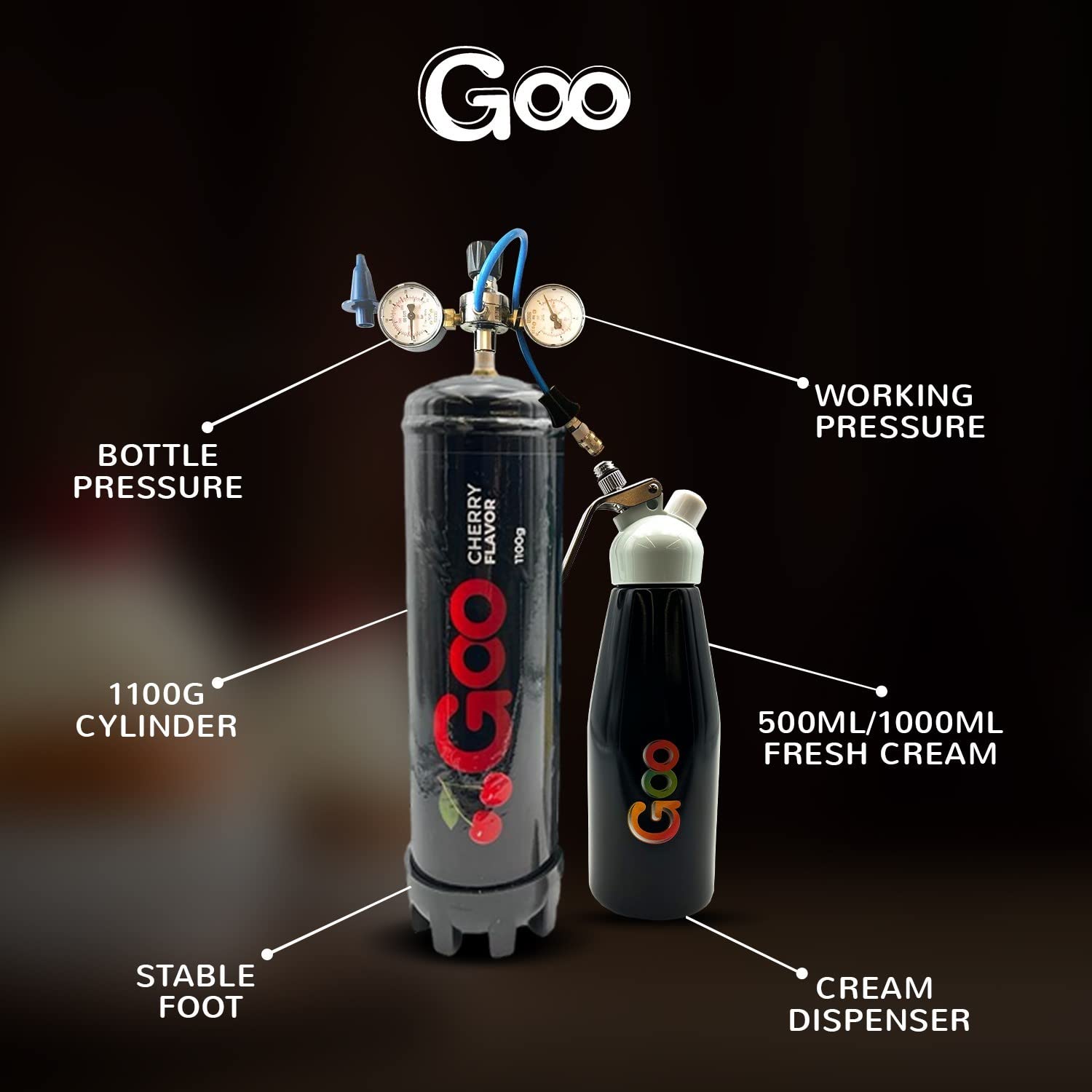 Mua GOO WHIP Premium Whipped Cream Charger - Food Grade EUROPEAN ...