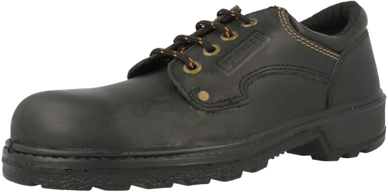 Totectors Unisex Steel Toe Cap Safety Shoes 3987 - Black Leather - UK ...