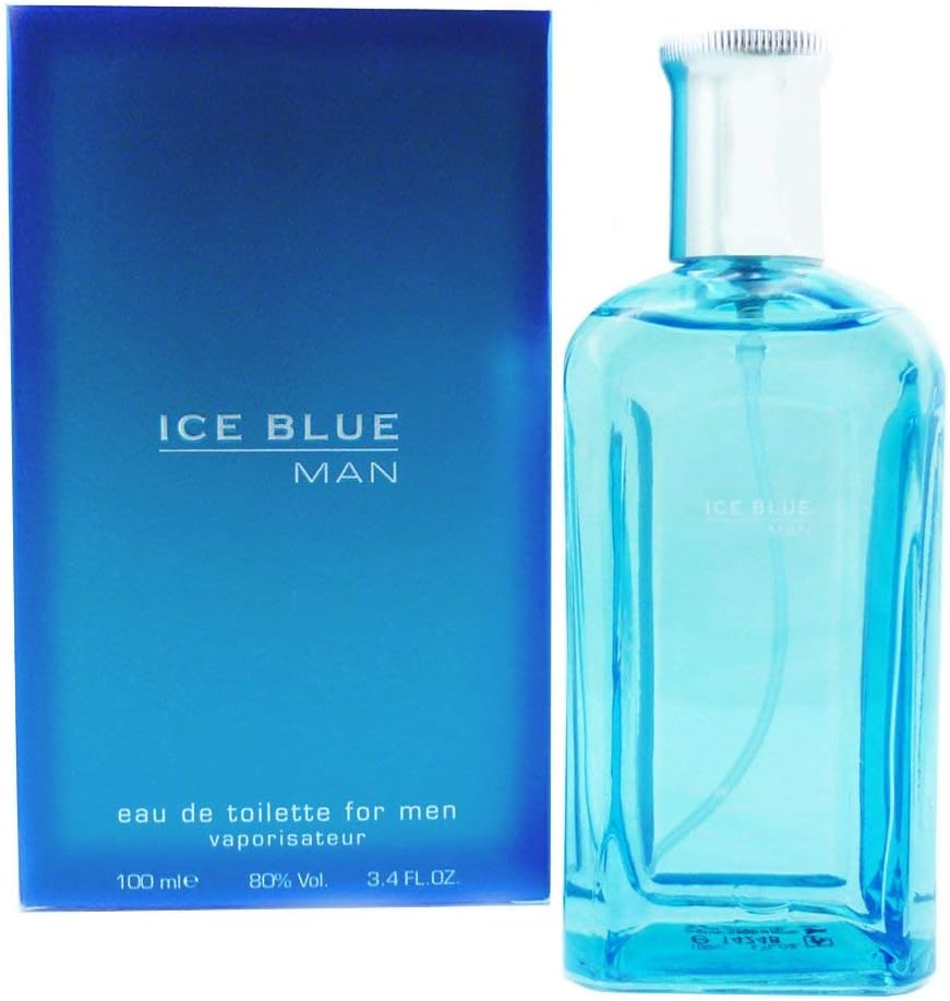 Ice Blue Man Eau de Toilette Cologne for Men, 100ml Men's Fragrance ...
