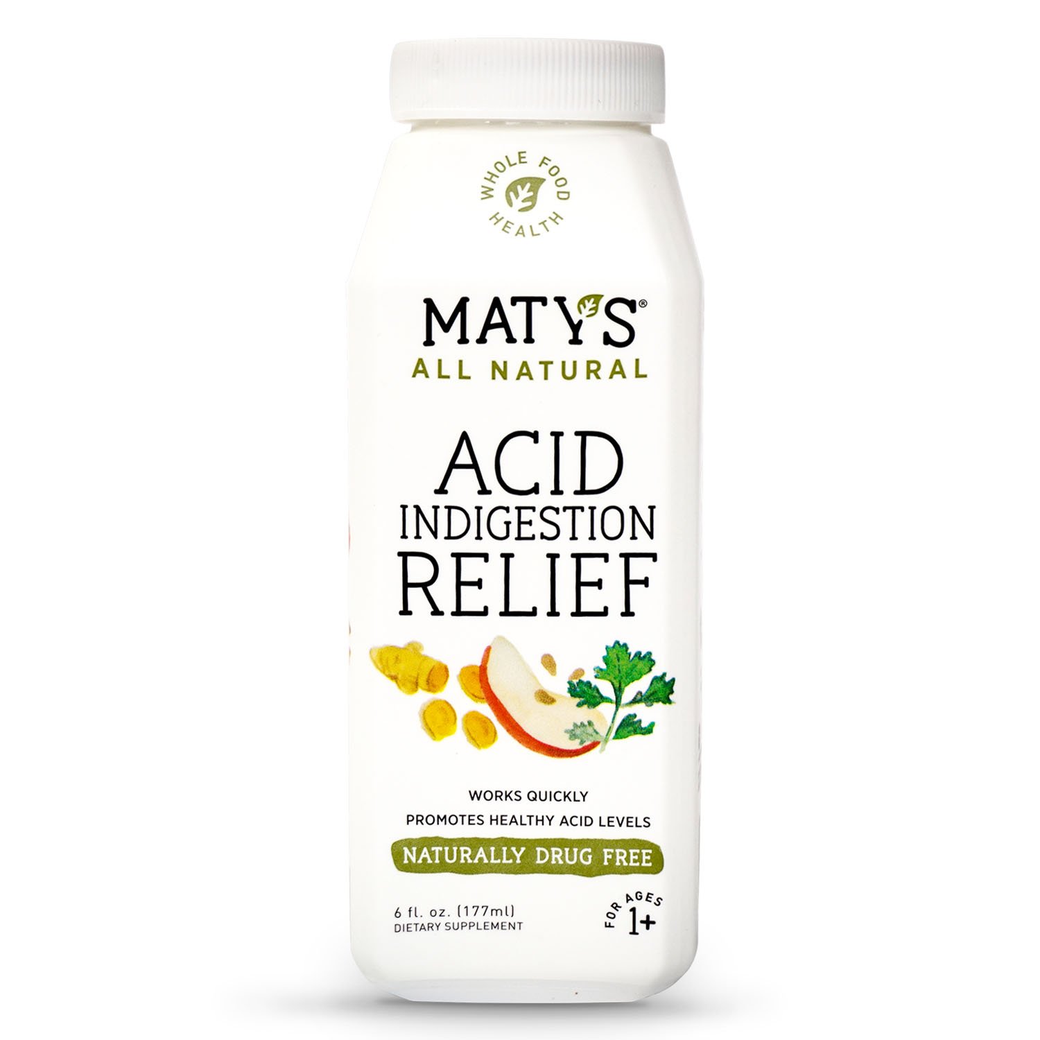 Amazon.com: Matys All Natural Acid Indigestion Relief Antacid 4.0 Fluid ...