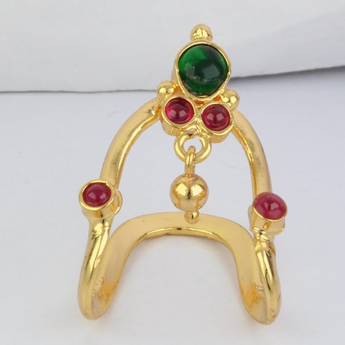 Buy CRYSTAL JEWELS South Indian Style Traditional Bridal Vanki Ring ...