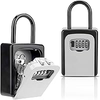 Amazon.com: Key Lock Box, Combination Lockbox with Code for House Key ...