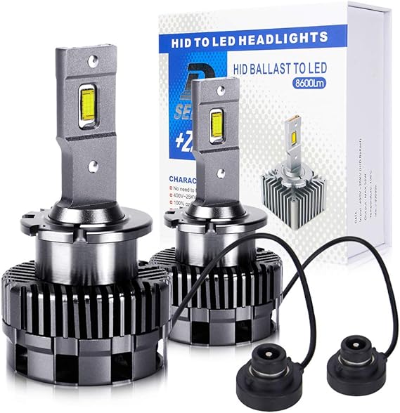 OPP ULITE D2S Led Headlight Bulbs Conversion Kit, 35W 100% Decoding 360° Luminous, 8600LM 6000K ...