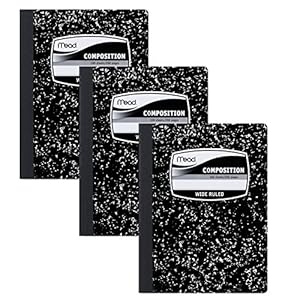 Amazon.com : Mead Composition Books / Notebooks, Wide Ruled, 100 Sheets ...