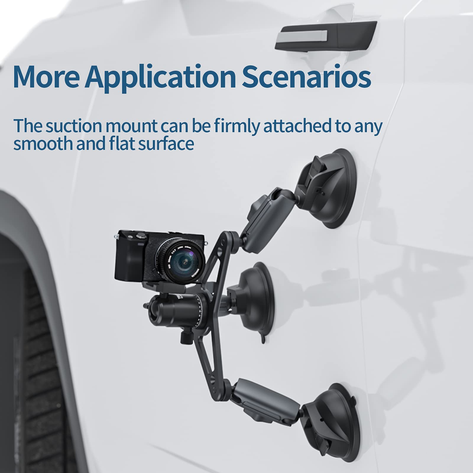 Mua Triple Suction Cup Car Mount Heavy Duty Tripod with 360 Ball Head ...