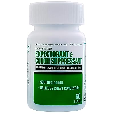 Buy Mucus DM Expectorant Cough Suppressant 60 Caplets Generic DM Cough ...