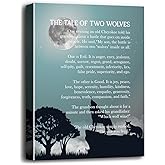 Amazon.com: Tale of Two Wolves Wall Art Native American Stories Poster ...