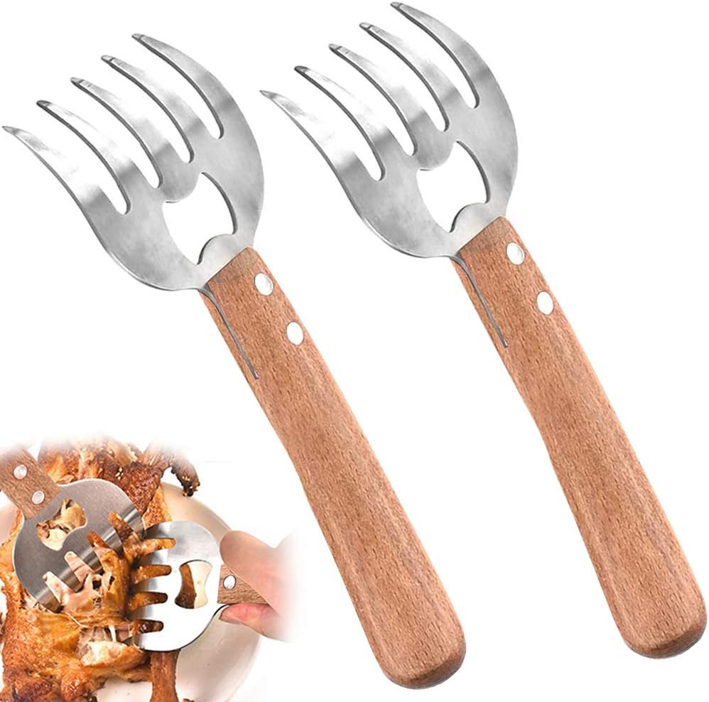 Cyleibe Meat Claws BBQ Shredder Forks, 2 Pack Metal Claws Stainless ...