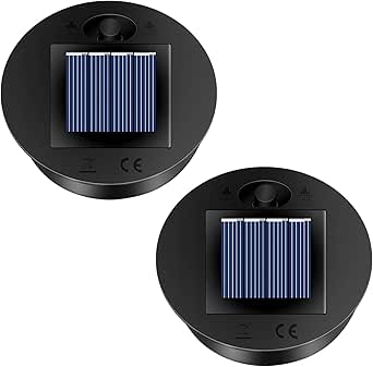 Amazon.com: 2 Pack Replacement Solar Light Parts(Top Size 2.76 inches ...