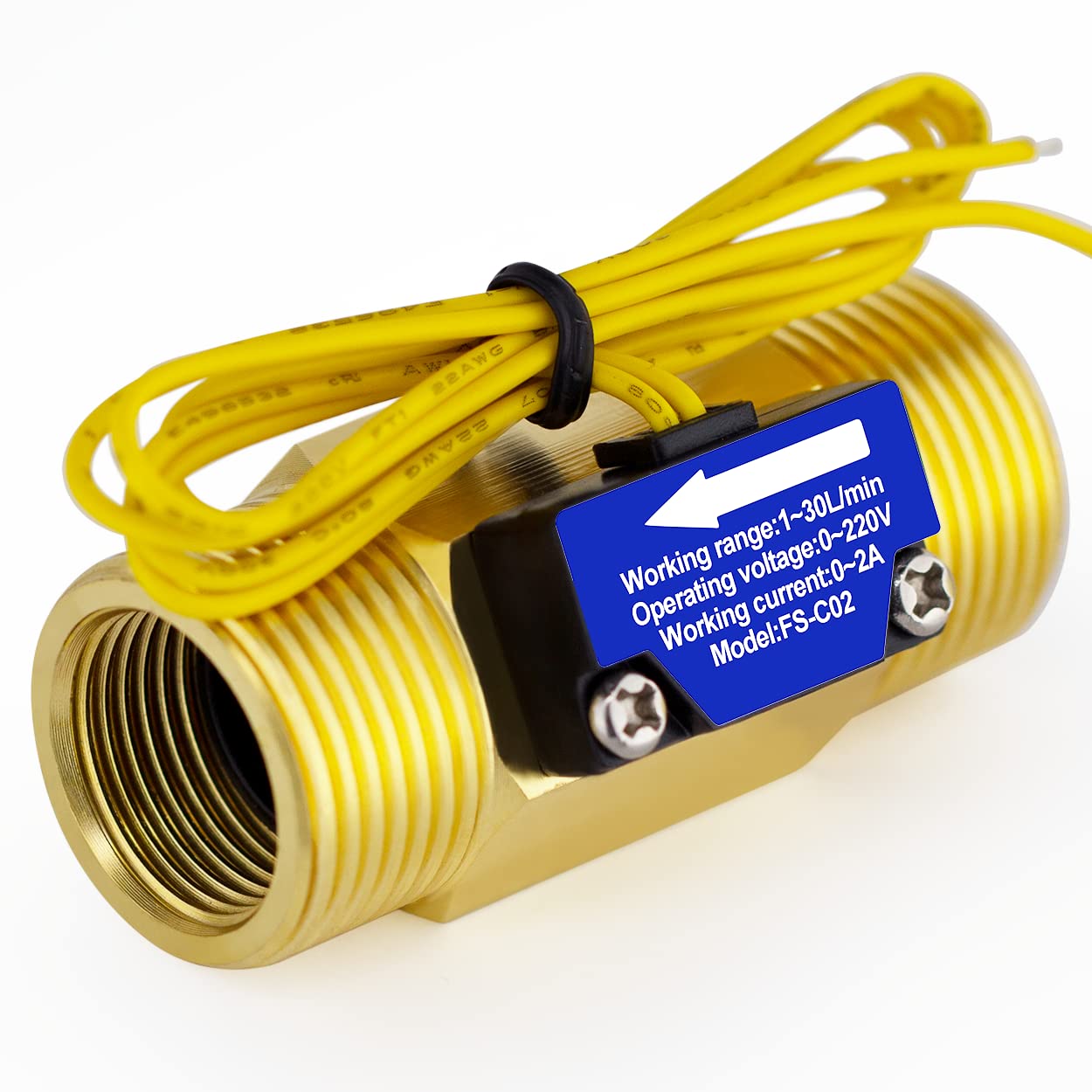 Mua DIGITEN FS-C02 G3/4" BSP Male Thread Water Flow Switch 0-2A/ 0-220V ...