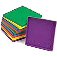 Amazon.com: hand2mind Double-Sided Geoboards, Geoboards with Rubber ...