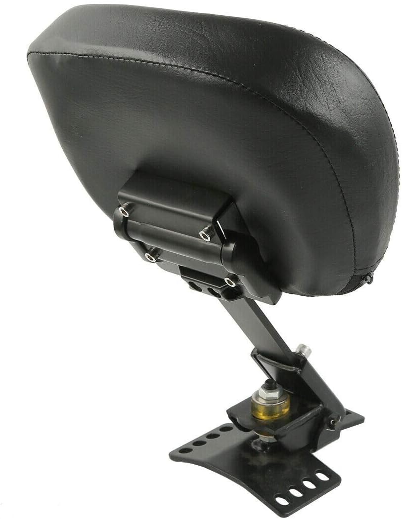 TCT-MT Adjustable Driver Backrest Pad Plug-In Seat For Harley Touring ...