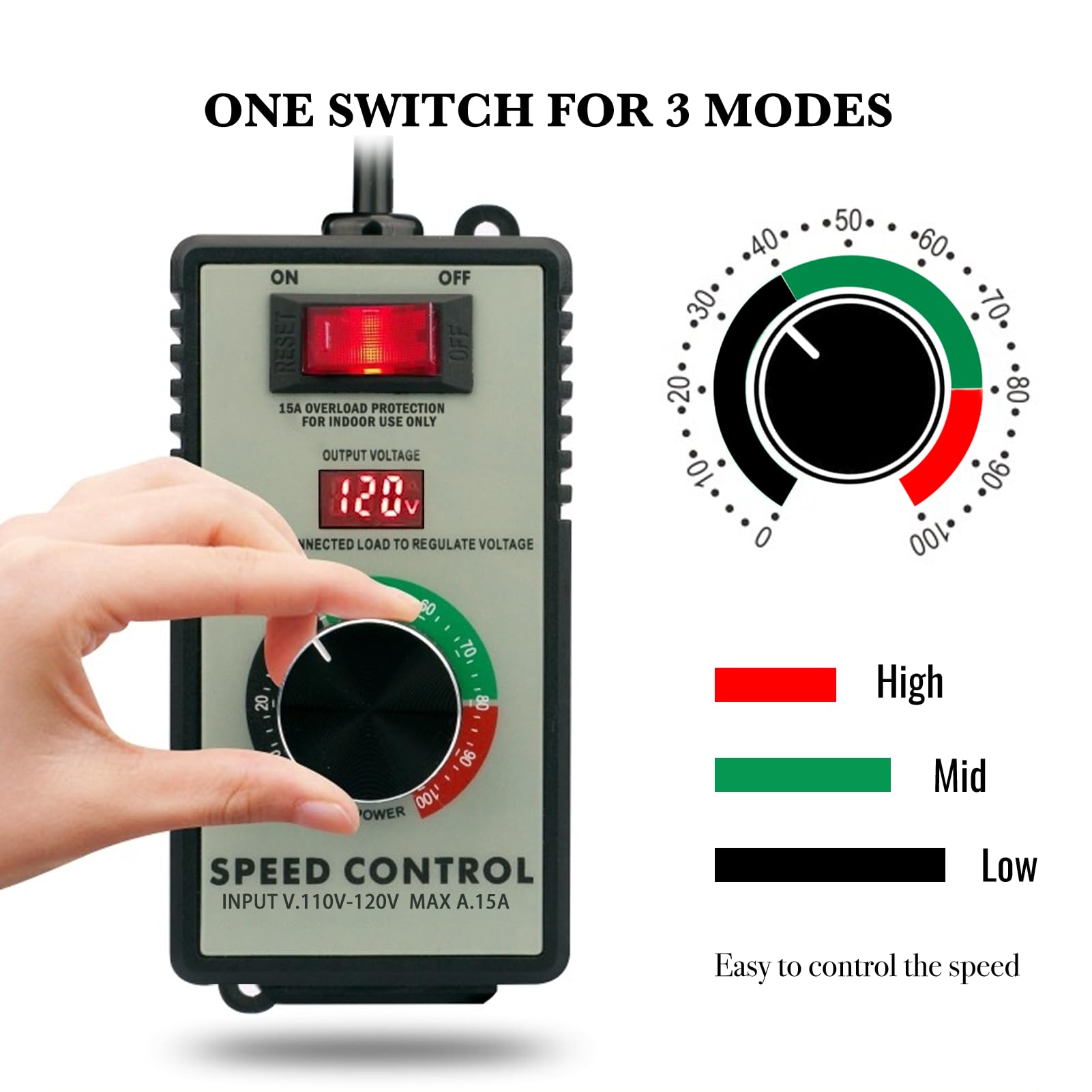Mua Ac Motor Variable Speed Controller 120v 15a 4000w With Overload 7862