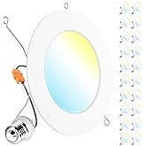 Sunco 24 Pack Retrofit LED Recessed Lighting 6 Inch, Can Lights for ...