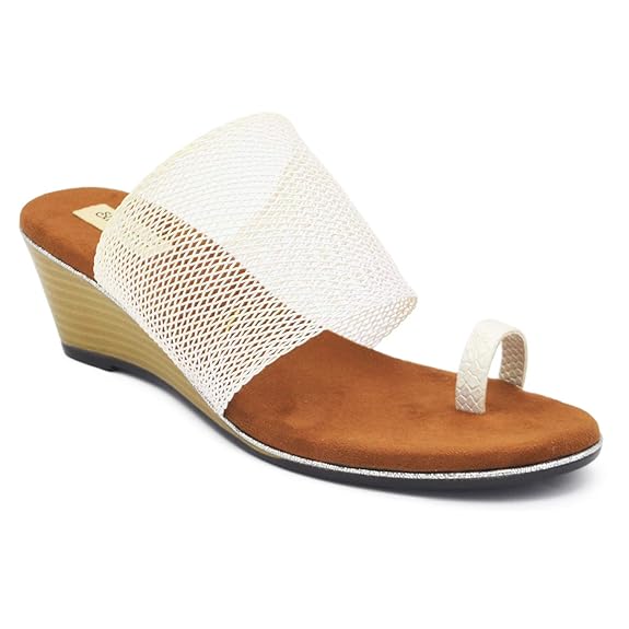 Buy SHOOOZ Designer Mesh/Net Upper Stylish Flat Sandals for Women ...