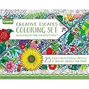 Amazon.com: Crayola Adult Coloring Book & Marker Art Activity Set: Toys ...