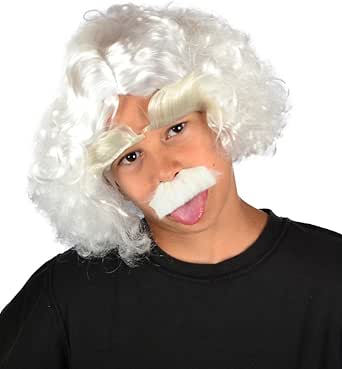 Amazon.com: My Costume Wigs Albert Einstein Wig (White): Clothing