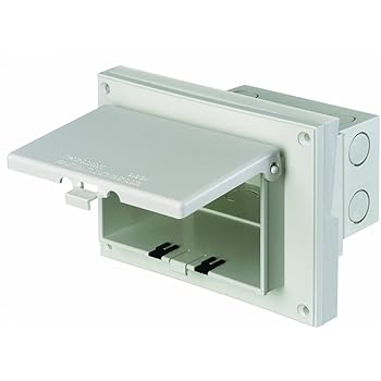 Arlington DBHR141W-1 Horizontal Electrical Box with Weatherproof Cover ...