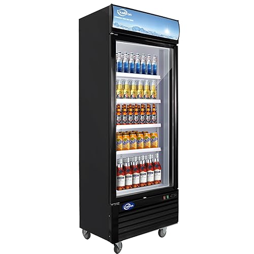 kalifon Commercial Refrigerator Merchandiser with Glass Door, 23Cu.Ft ...