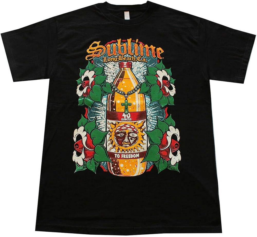 Sublime Band Long Beach Ca T-Shirt Graphic Tee for Men: Amazon.de ...
